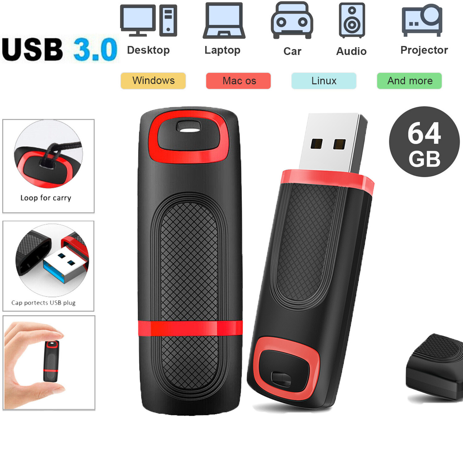 USB 3.0 64 GB Lot Flash Drive Memory Stick Thumb Pen Drive USB Stick ...
