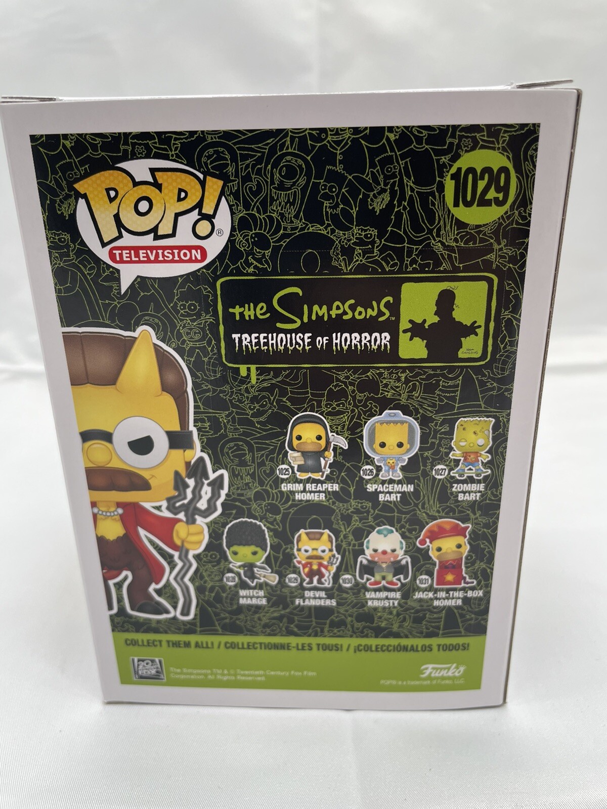 FUNKO POP! TELEVISION #1029 Simpsons Devil Flanders Glow in the Dark ...