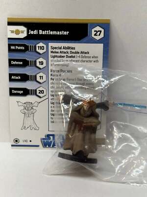 Star Wars Jedi Academy 01/40 Jedi Battlemaster (U) Miniature New | eBay