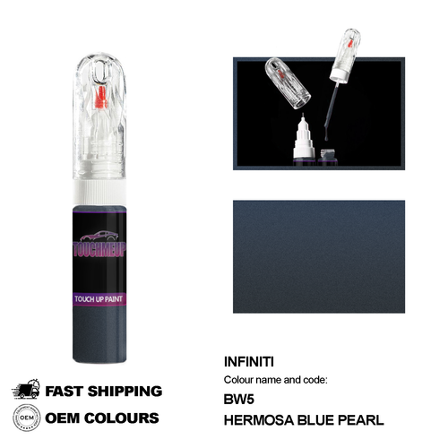 FÜR INFINITI HERMOSA BLUE BW5 Touch Up Lackstift Pinsel Fix Kit Kratzer ...
