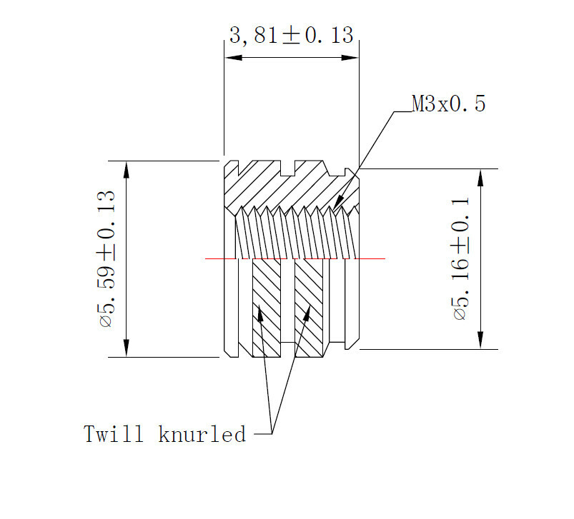 Qty 50 M3 3mm M3-0.5 Brass Threaded Metal Heat Set Screw Inserts for 3D ...