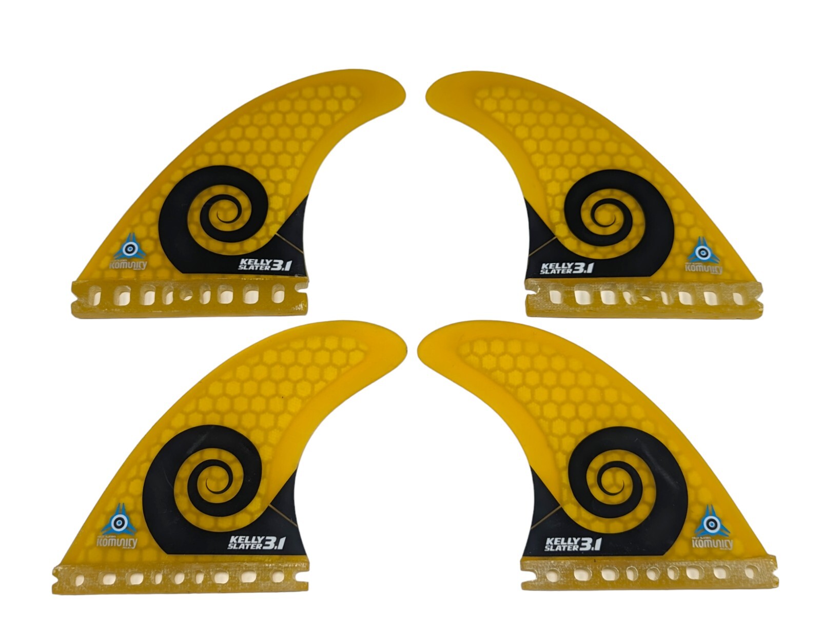Komunity surfboard Fins Large Quad fin fits Futures Kelly Slater 3.1 ...