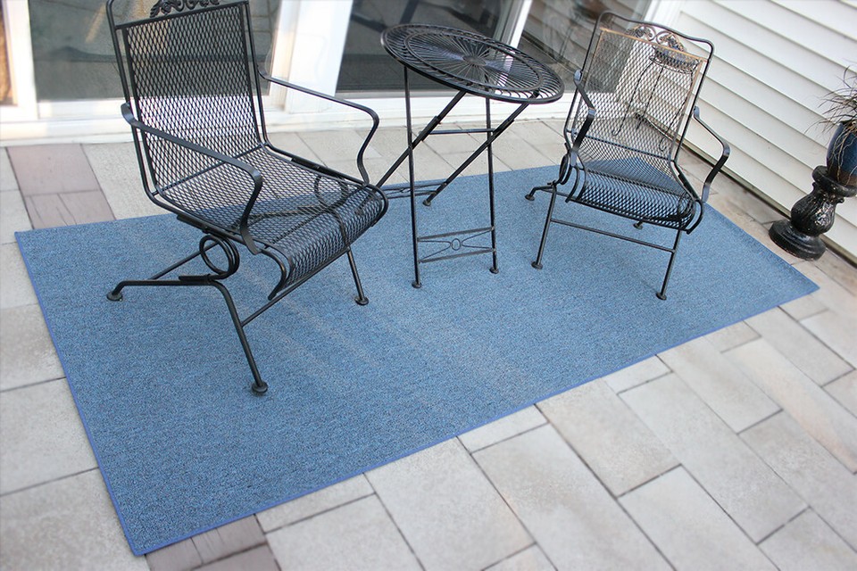Cobalt Blue Indoor Outdoor Level Loop Area Rug Carpet Available in Many ...