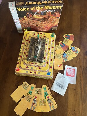 Vintage Voice Of The Mummy Board Game 1971 COMPLETE Red Jewels Edition ...
