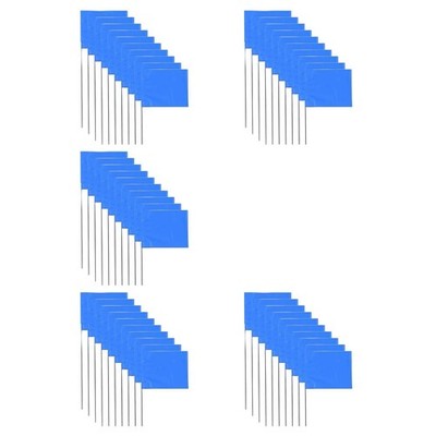 50x Blue Marking Flags Multipurpose Marker Flags for Landscape Garden ...