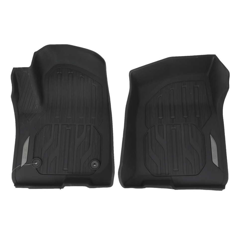 OEM NEW 19-25 GMC Sierra Front All Weather Floor Mat Liners Jet Black ...