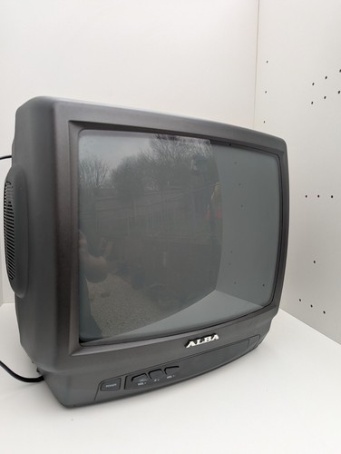 Alba 14" inch CTV3459 CRT Cube TV Black Video Retro Gaming Display ...