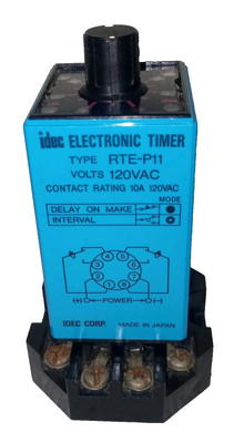IDEC RTE-P11 Electronic Timer 120 Vac 10 Amp with Socket | eBay