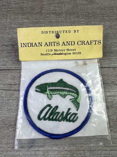 NEW VTG 3” Sew On Shoulder Patch Alaska Salmon Made In USA | eBay
