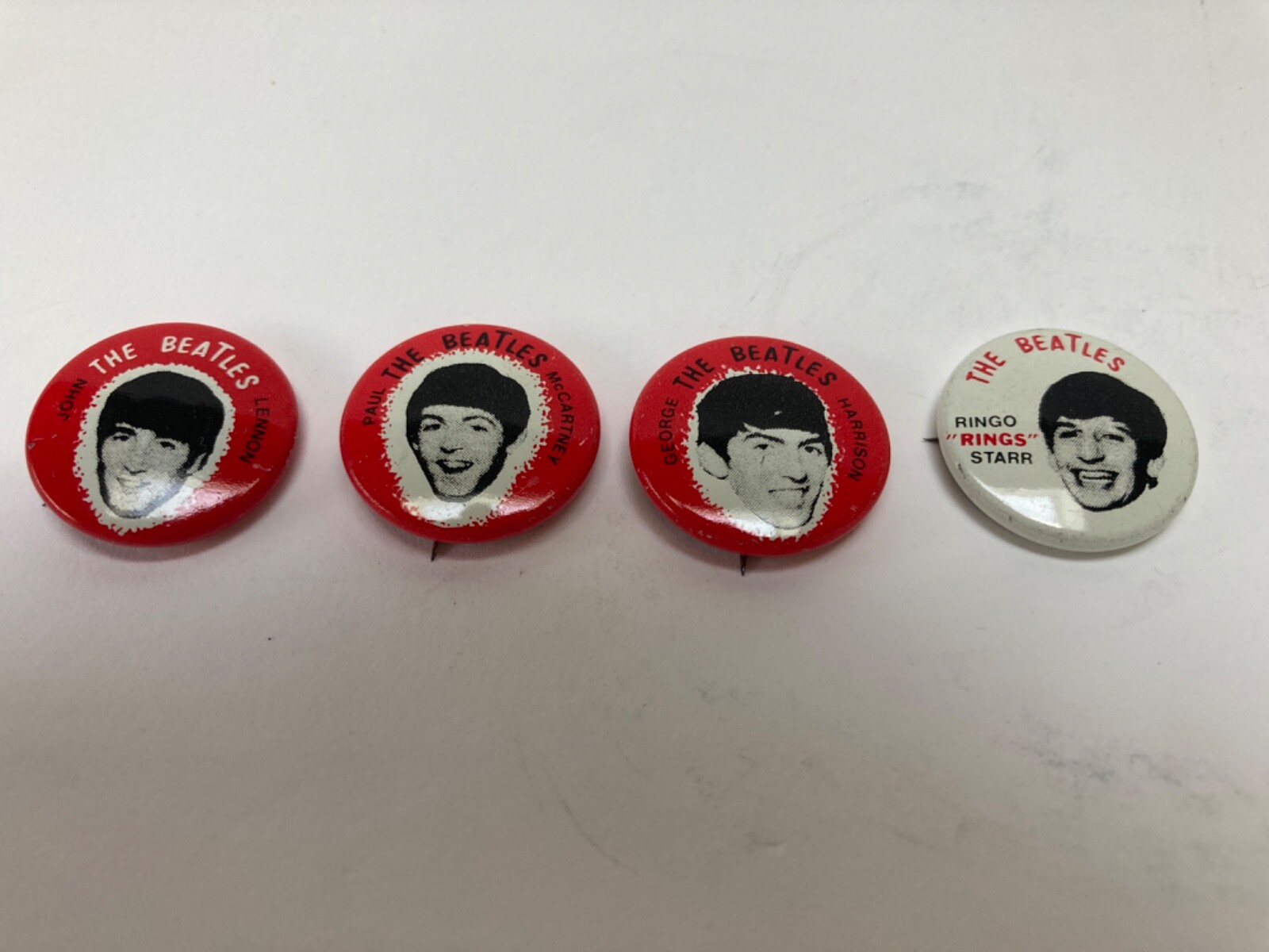 Vintage 1964 Beatles Pins - Set Of 4 | eBay
