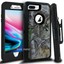 For iPhone 6 7 8 Plus Shockproof Rugged Case with Belt Clip + Screen ...