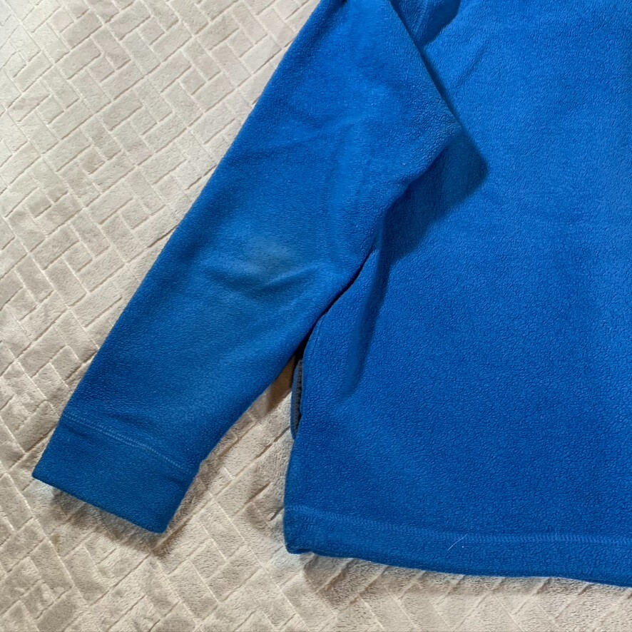 Gap Mens Small Fleece Sweatshirt Blue 1/4 Zip Pullover Mock Neck Base ...