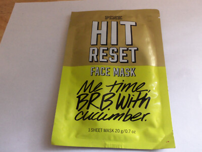 Victoria's Secret PINK HIT RESET FACE MASK - "Me Time BRB with Cucumber ...