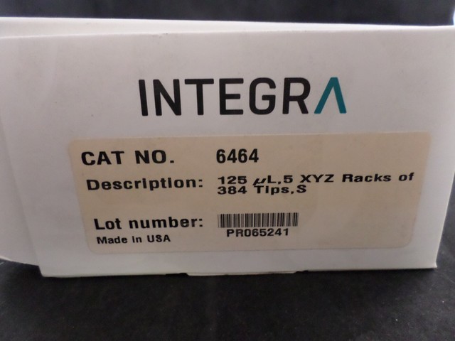 Integra 6464 1250ul Sterile Pipettes Tips with Filter - 384 Tips for ...