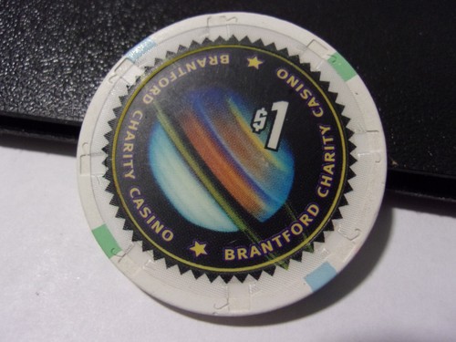BRANTFORD CHARITY (OLG) CASINO $1 hotel casino gaming poker chip ...