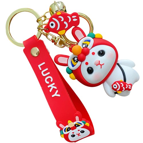 Cute Keyrings Kawaii Milkshake Keychain Rabbit Bunny Chains Unique | eBay