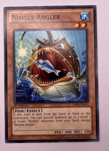 Yugioh Nimble Angler ABYR-EN031 1st Ed. Common NM | eBay