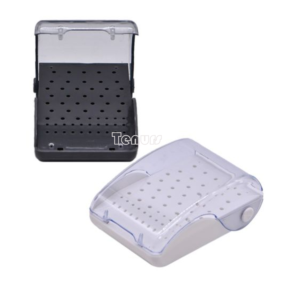 60Holes Plastic Bur Holder Burs Block Case Box Diamond Bur Grinding ...