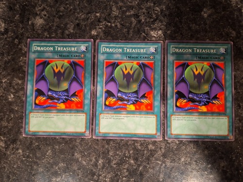 3X Dragon Treasure SDJ-038 - Yugioh Yu Gi Oh! Playset | eBay