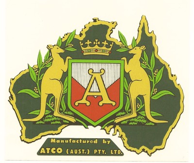 ATCO Australia Vintage Mower Repro Catcher Decal | eBay Australia