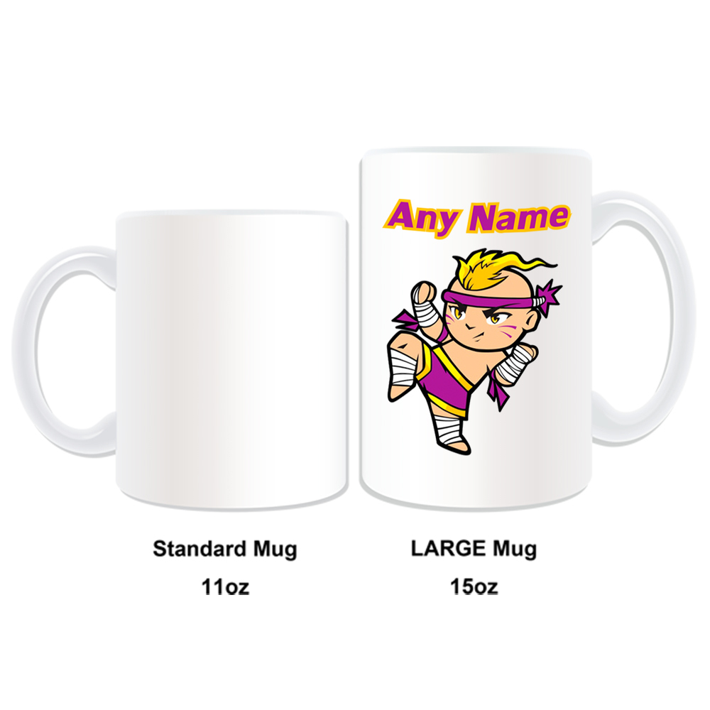 Personalised Gift Muay Thai Boxing Knee Kick Mug Money Box Cup Kung Fu ...