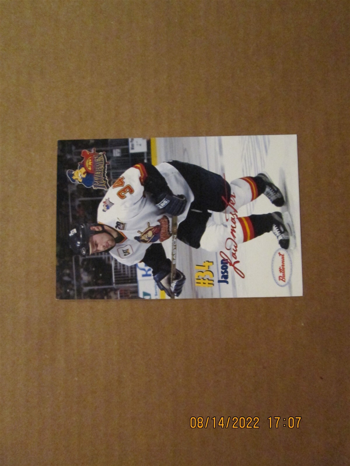 ECHL Peoria Rivermen #34 Jason Lawmaster Vintage 2000's Butternut ...