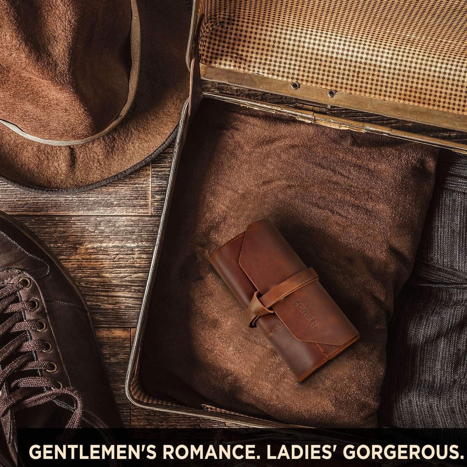 Leather Safety Razor Case Travel Shave bag Pouch for Henson AL13 Razor ...