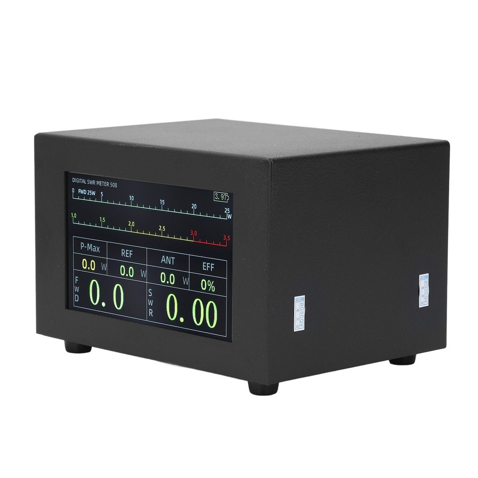 1.8‑54MHz 200W Digital Power SWR Meter With UHF Interface IPS Touch ...