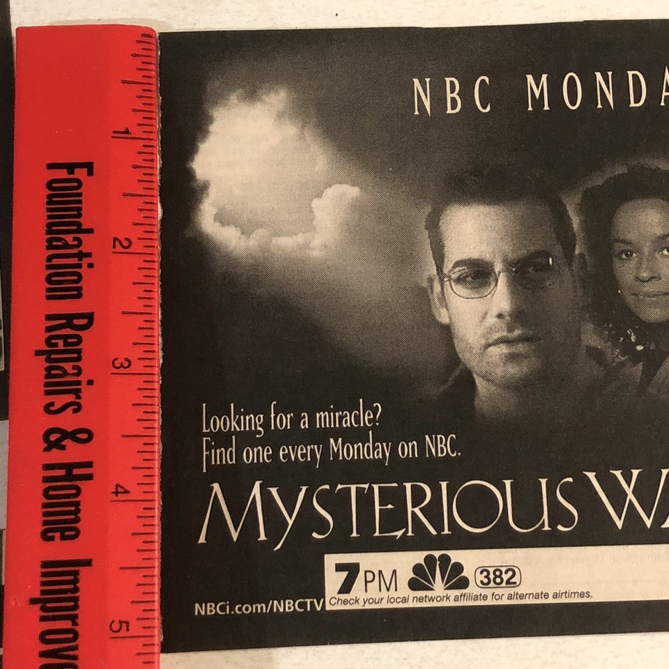 Mysterious Ways NBC Tv Series Print Ad Rae Dawn Chong Adrian Pasdar ...
