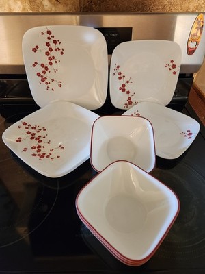 10pc Corelle Hanami Garden Dinnerware Set, Made In USA, | eBay