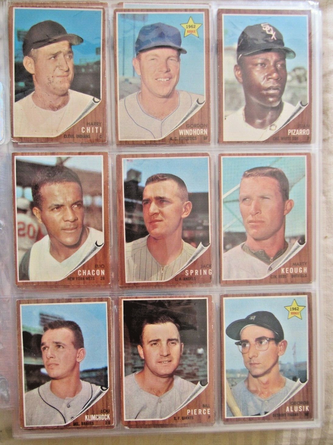 1962 TOPPS BASEBALL NEAR COMPLETE SET (555/598) PSA STARS MANTLE ...