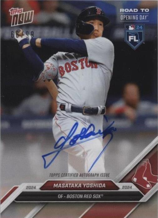 2024 Topps Now Road to Opening Day - Autographs Masataka Yoshida #MY-A /99 (AU) for sale online ...
