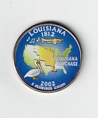 COLORIZED US MINT LOUISIANA STATE 2002 QUARTER - Cool and Collectible ...