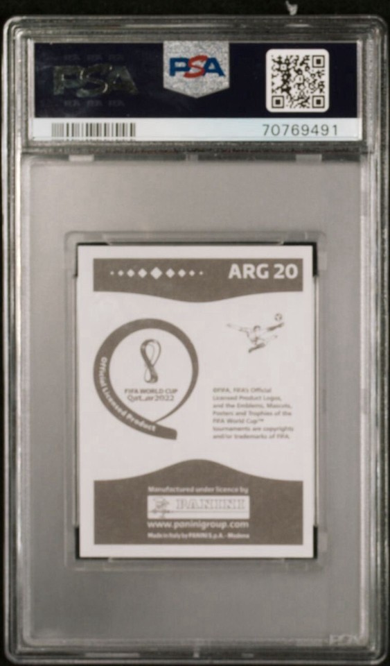 🔥💎2022 Panini FIFA World Cup Qatar Lionel Messi”gray Back”PSA 10 GM ...