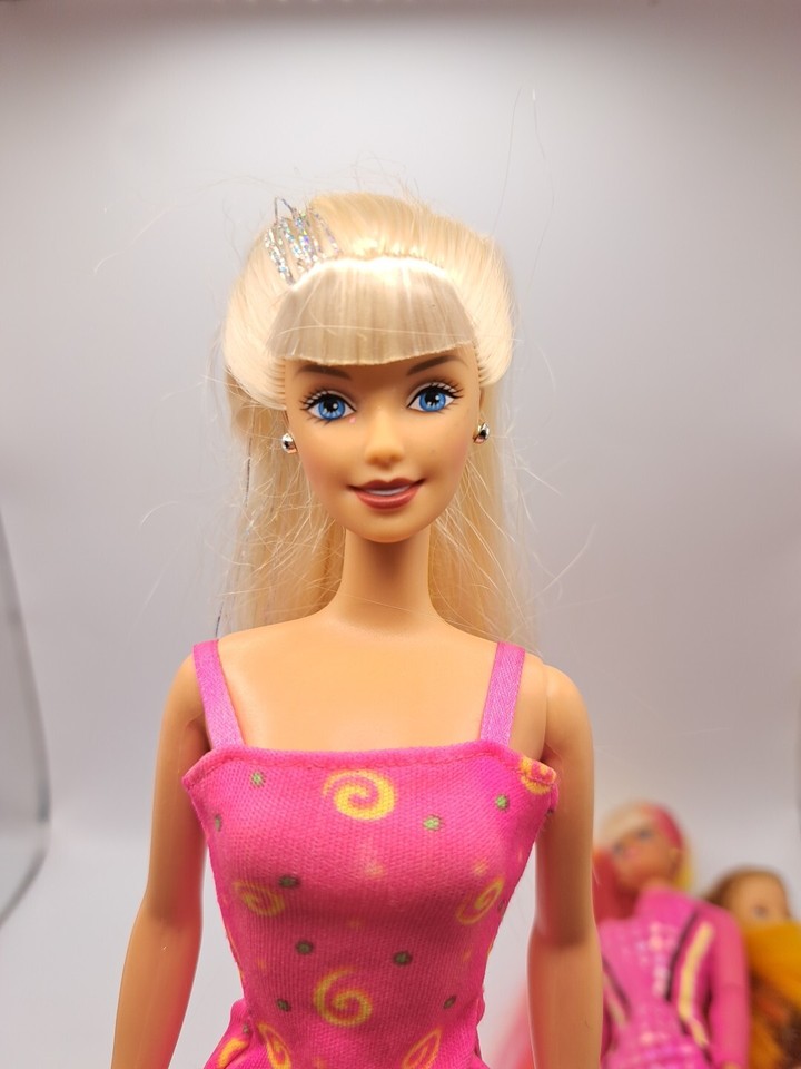 Vintage 90s Barbie Lot- Dolls Clothes Accessories Hula Hair Glitter ...