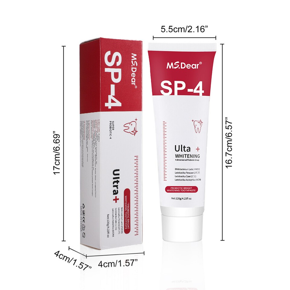 Sip-4 Toothpaste, Whitening Sp-4 Toothpaste, Sp-4 Probiotic Whitening ...