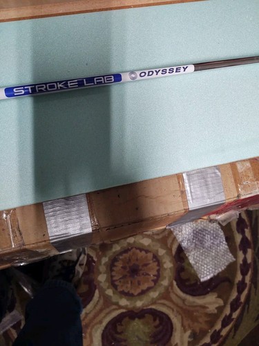 New Odyssey Stroke Lab Chrome Steel Double Bend Putter Shaft 32 Long W ...