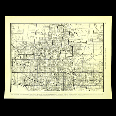 Pre-1900 - Map Of Toronto