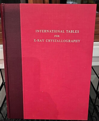 International Tables for X-Ray Crystallography Vol 3 1962 VG Condition ...