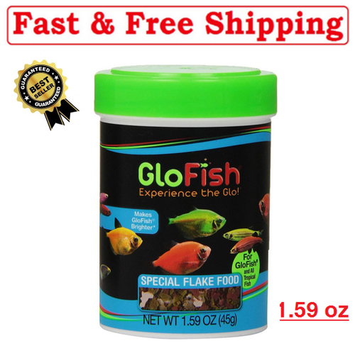 GloFish Special Flake Dry Fish Food for Brightness, 1.6 oz - 77003 | eBay