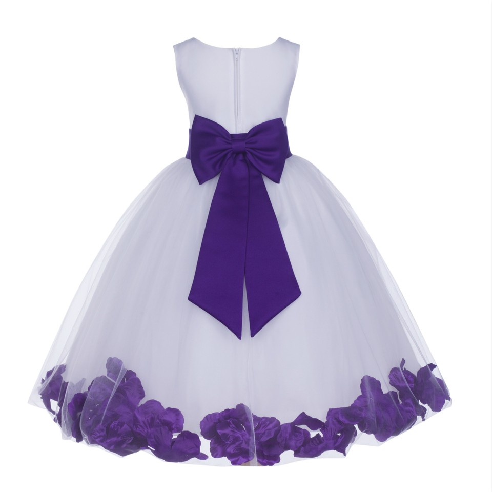 Wedding Flower Girl Dress Birthday Girl Dresses Gradation Pageant Rose ...