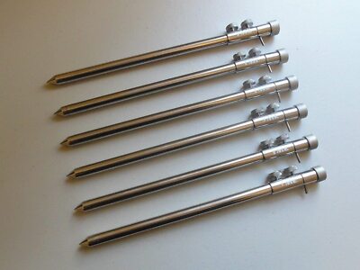 Bank Sticks 15-25cm & 30-50 cm. Solid Stainless Steel. Carp / Coarse ...
