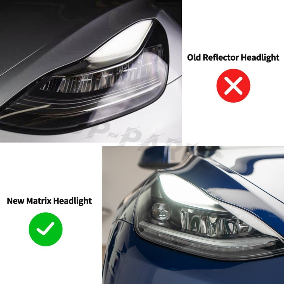 For 2021-2023 Tesla Model 3 LED Headlight Light Left Driver+Right ...