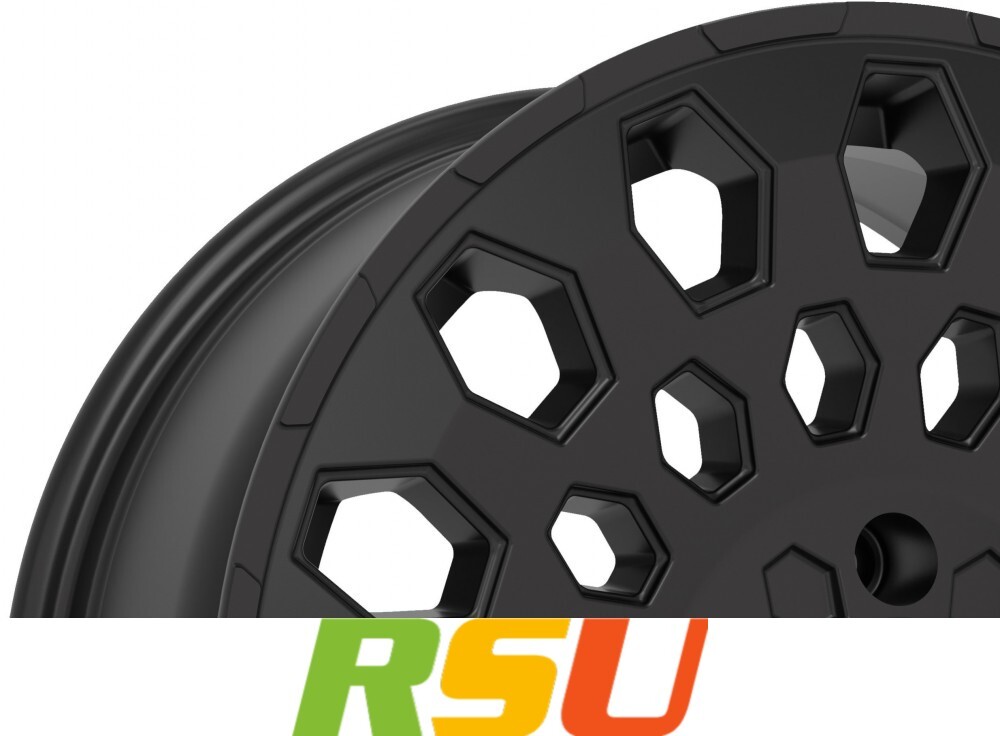 MSW MSW 99 matt black 8x17" ET45 LK5 108 ML 65.06 Alufelgen 17 Zoll ...