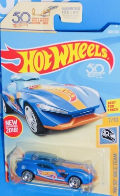 Hot Wheels New For 2018 HW 50 Race Team Series #260 Fast Master Blue | eBay