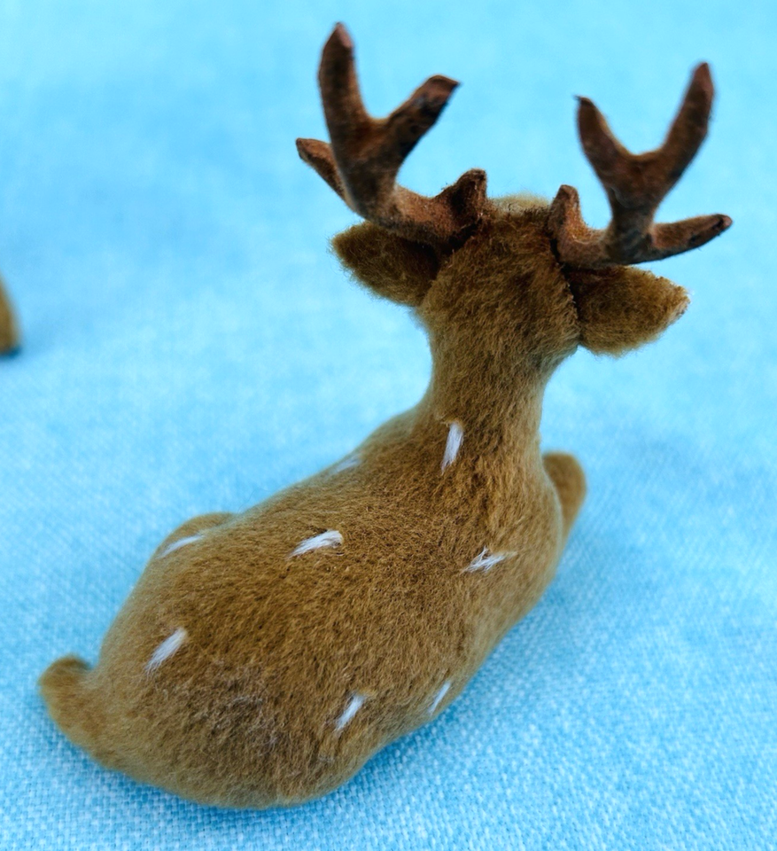 Target Wondershop Reindeer Deer Faux Fur Christmas Decoration ~ Lot of ...