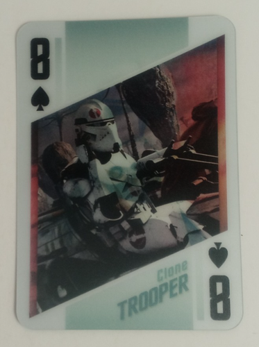 Star Wars 3D Playing Card Clone Trooper 8 Spades | eBay