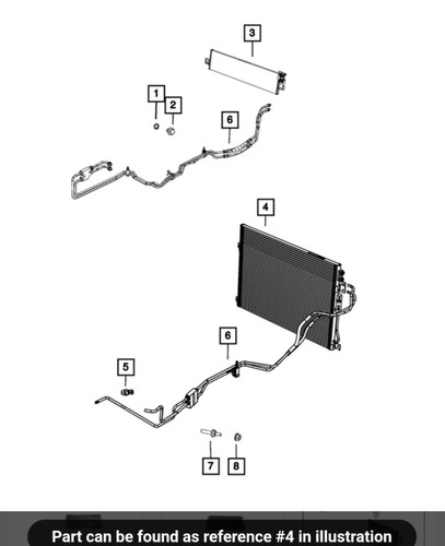 Mopar A/C Condenser Transmission Cooler2011-24 55038003AG GrandCherokee ...
