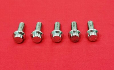 HARLEY ARP 12 POINT POLISHED STAINLESS STEEL REAR BRAKE ROTOR BOLT KIT ...