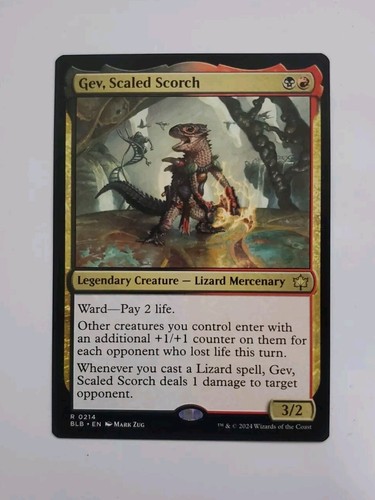 MTG Gev, Scaled Scorch - Bloomburrow (BLB) 0214 Rare | eBay